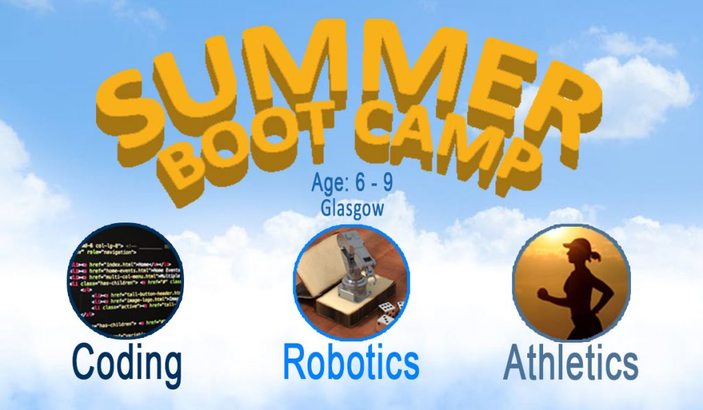 Summer Boot Camp for Kids Glasgow - Coding, Robotics, Athletics